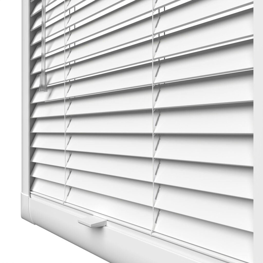 Pure White Perfect Fit -Wooden Blinds